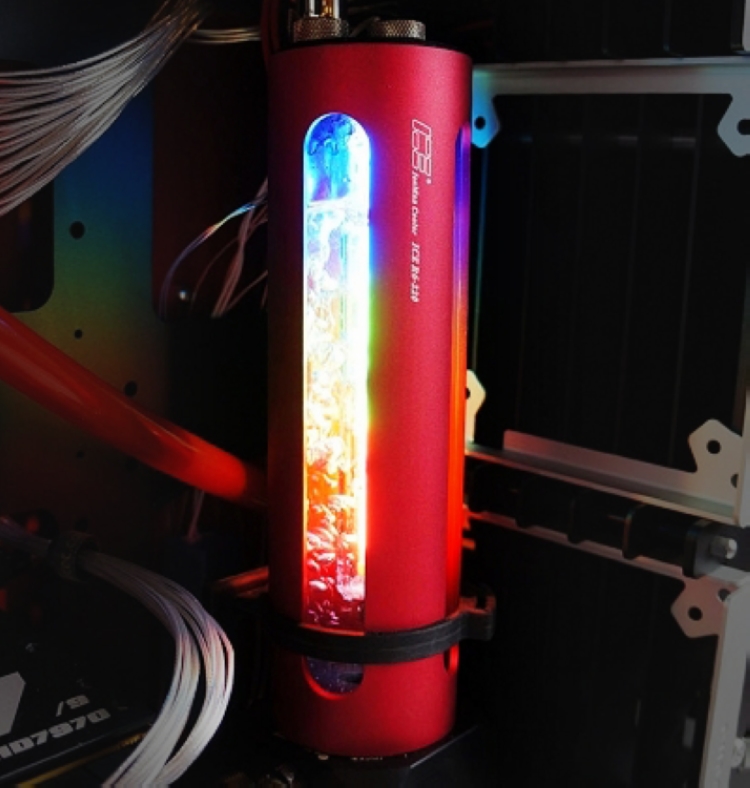 ICE-R6-V2 Glass Reservoir - 100mm Black